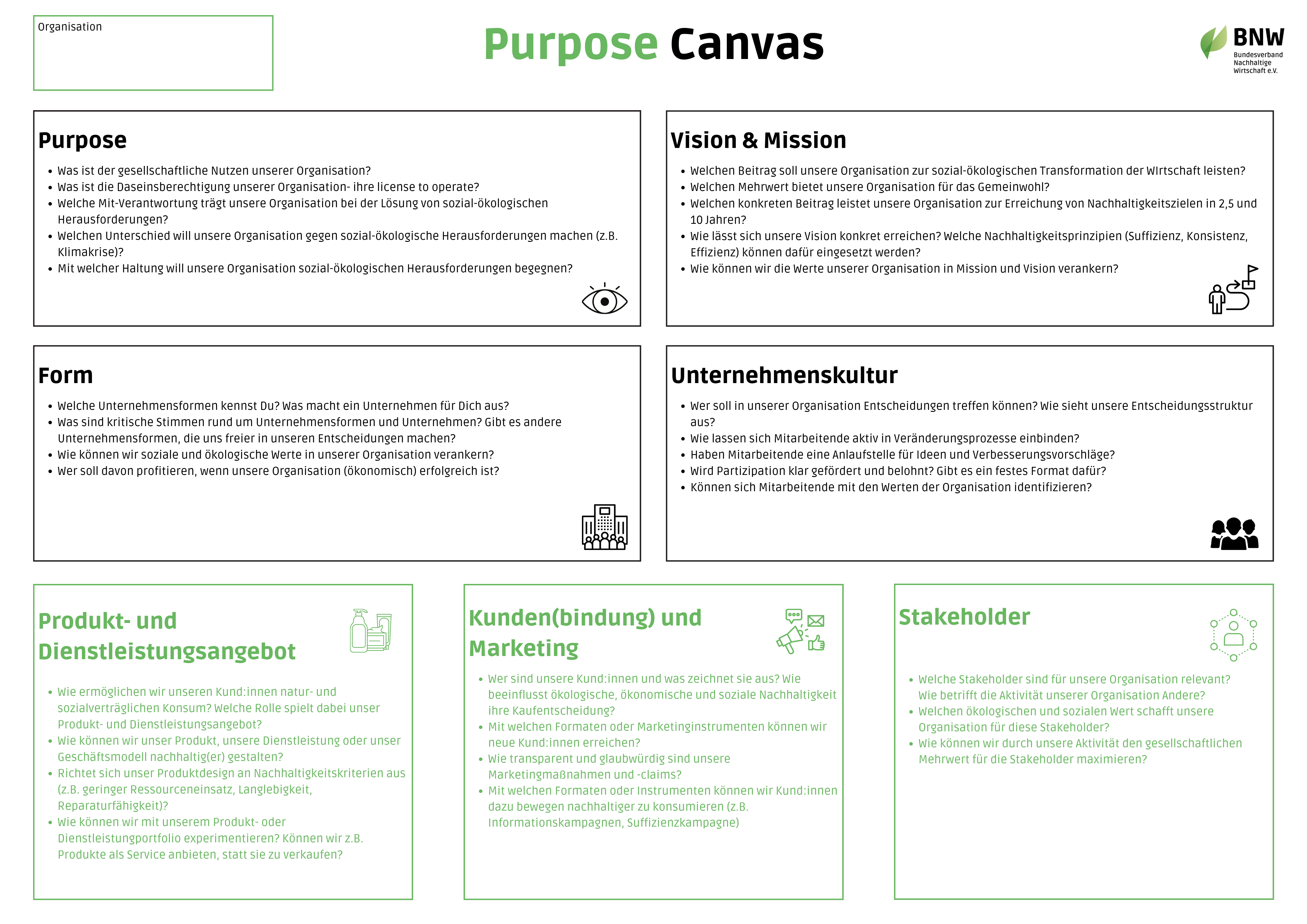 Purpose Canvas | BNW